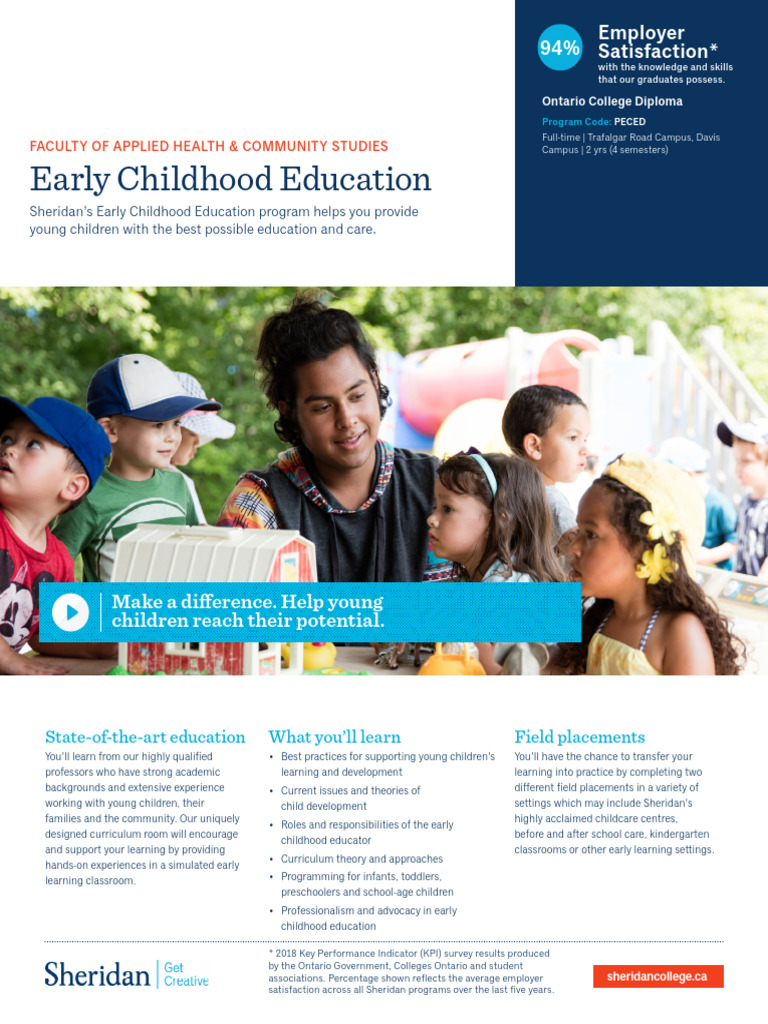 Early Childhood Education Program Overview | PDF | Preschool | Early ...