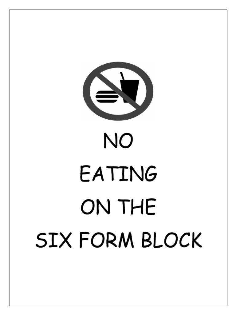 No Eating | PDF
