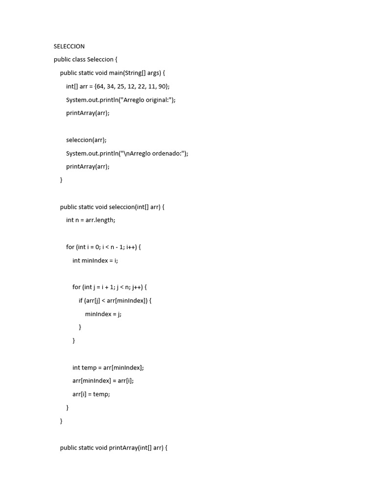 Java Sorting Algorithms Guide | PDF