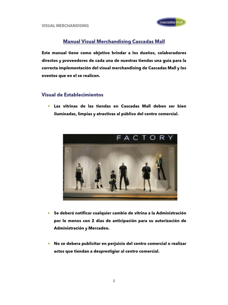 Guía de Visual Merchandising Cascadas Mall | PDF | Navidad