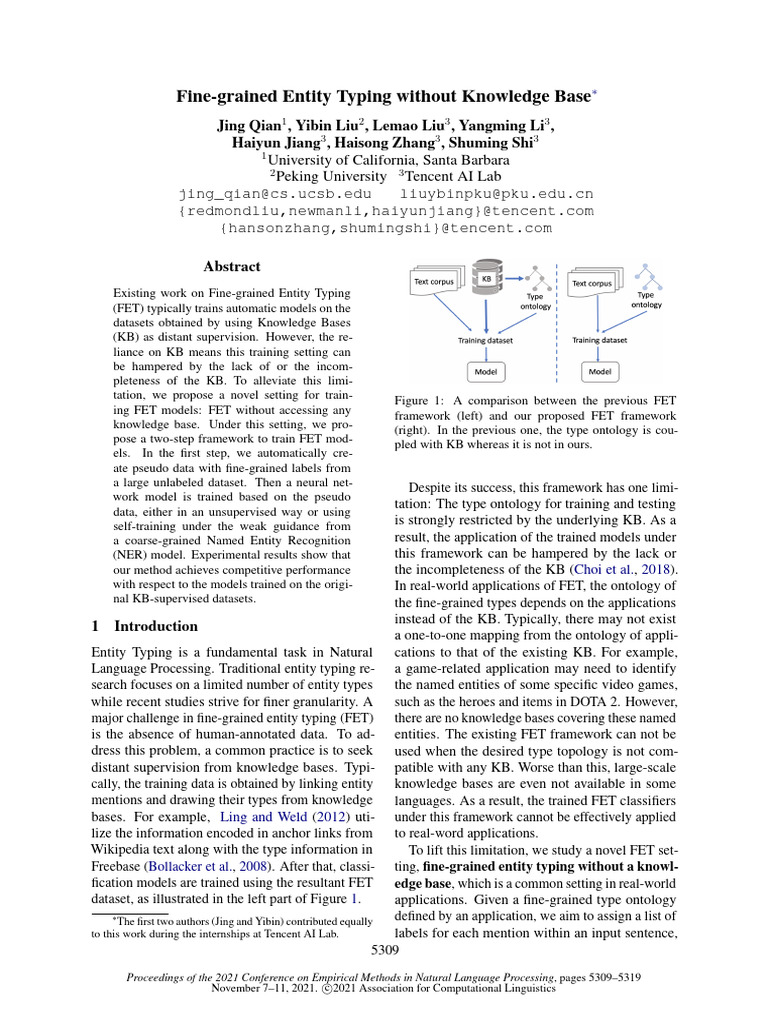 2021 Emnlp-Main 431 | PDF | Ontology (Information Science) | Cluster Analysis