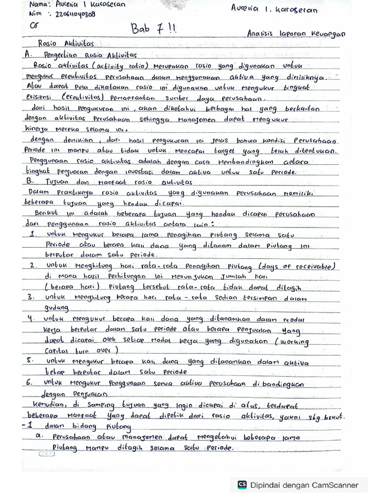 Bab 7 Aurelia Karaseran Alk | PDF