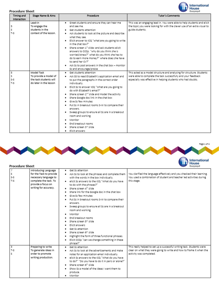 3 - Procedure Sheet TP7 | PDF | Human Communication | Cognition