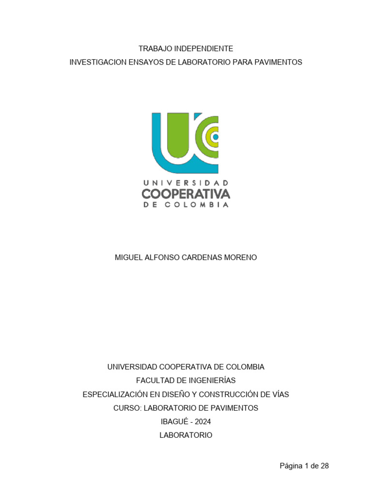 Informe de Laboratorio - Punto de Ablandamiento, Penetracion y ... Informe de Laboratorio - Punto de Ablandamiento, Penetracion y ...
