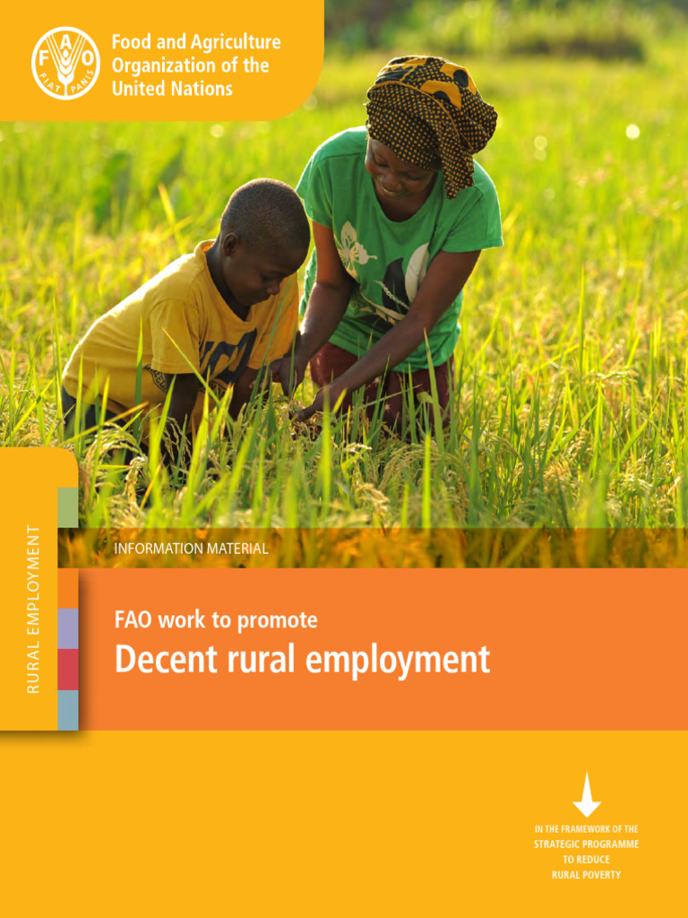 FAO Work To Promote Decent Rural Employment | PDF | Food And ...