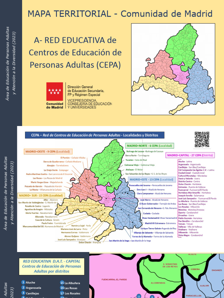 Mapa CEPA Comunidad de Madrid 2023 | PDF | España | Españoles
