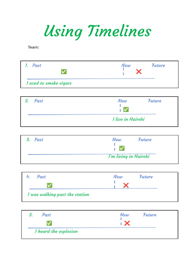 Using Timelines | PDF