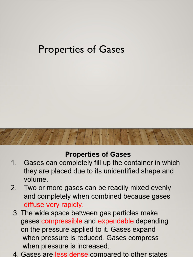 Properties of Gases | PDF