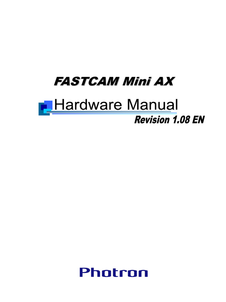 FASTCAM Mini AX50 100 200 HW Manual Rev108en | PDF | Humidity | Power ...