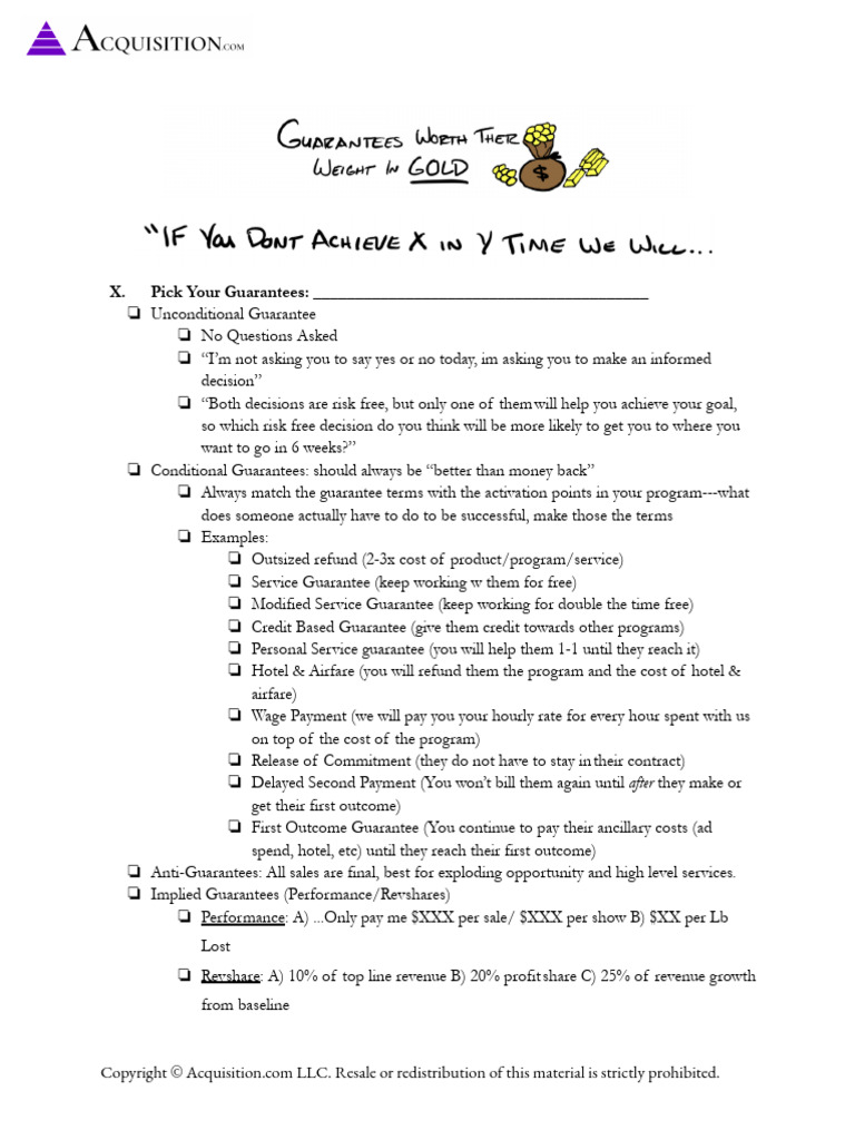 Unbeatable Guarantee Checklist | PDF | Economies | Business