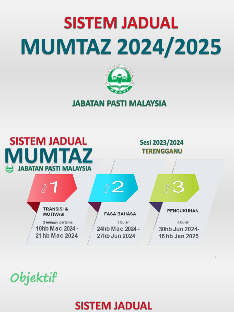 Jadual Mumtaz 5&6 Tahun 2024 2 | PDF