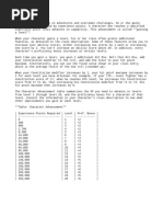 Pathfinder Character Advancement Chart | PDF