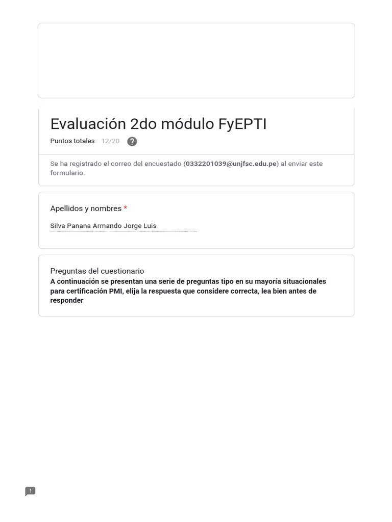 Evaluacion 2do Modulo FyEPTI | PDF