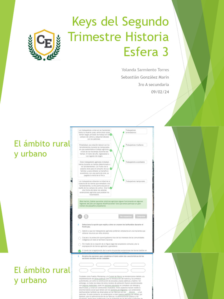 Historia del Segundo Trimestre 3ro A | PDF