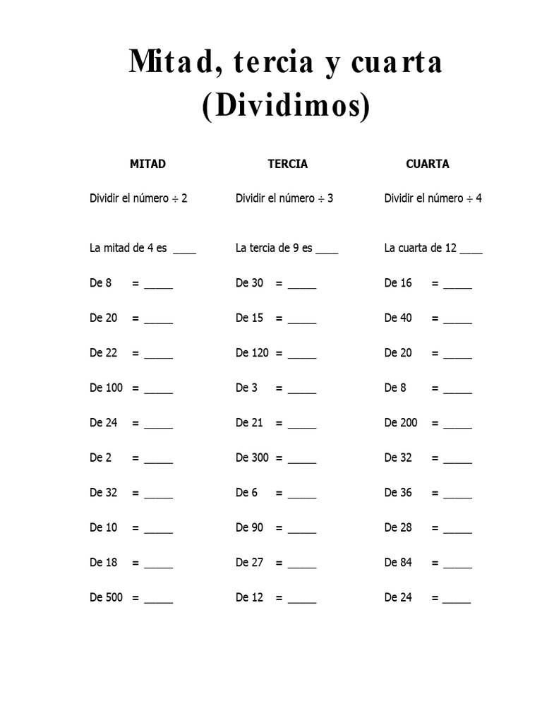 Tarea Dividir | PDF