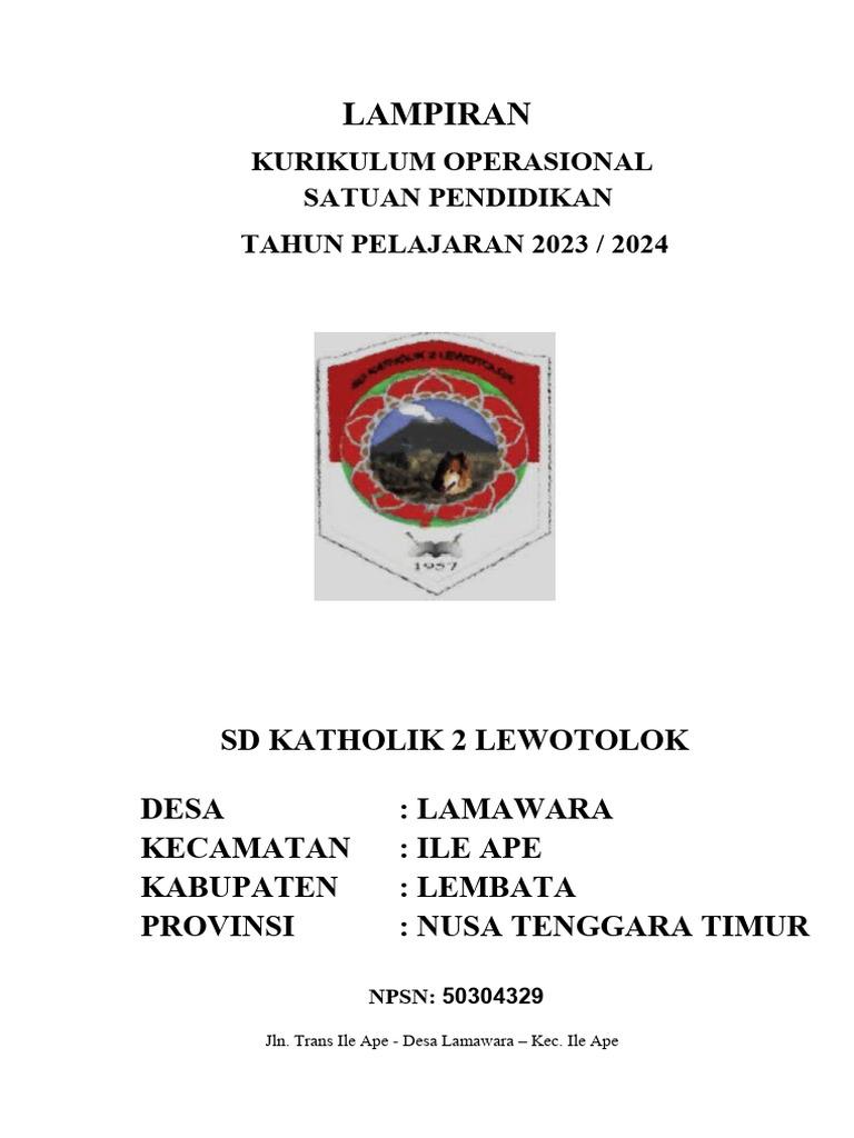 Dokumen 1 2022-2023 | PDF