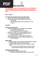 CP Style Guide Cheat Sheet | PDF