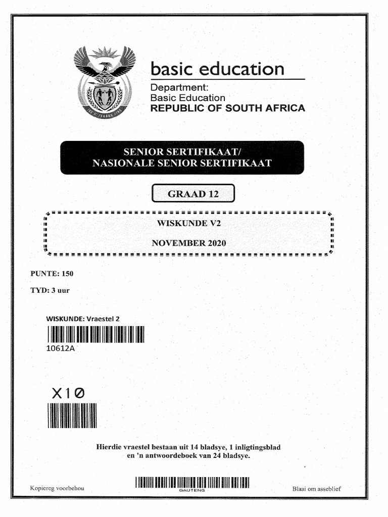 GR 12 Wisk II NSC Nov 2020 | PDF
