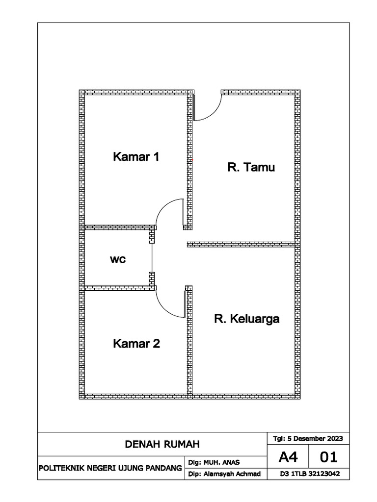 Denah Rumah Polos | PDF