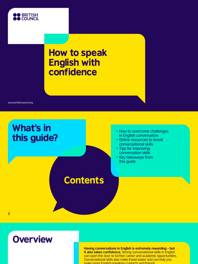 British Council - Global English - How To Speak English With Confidence | PDF | English Language ...