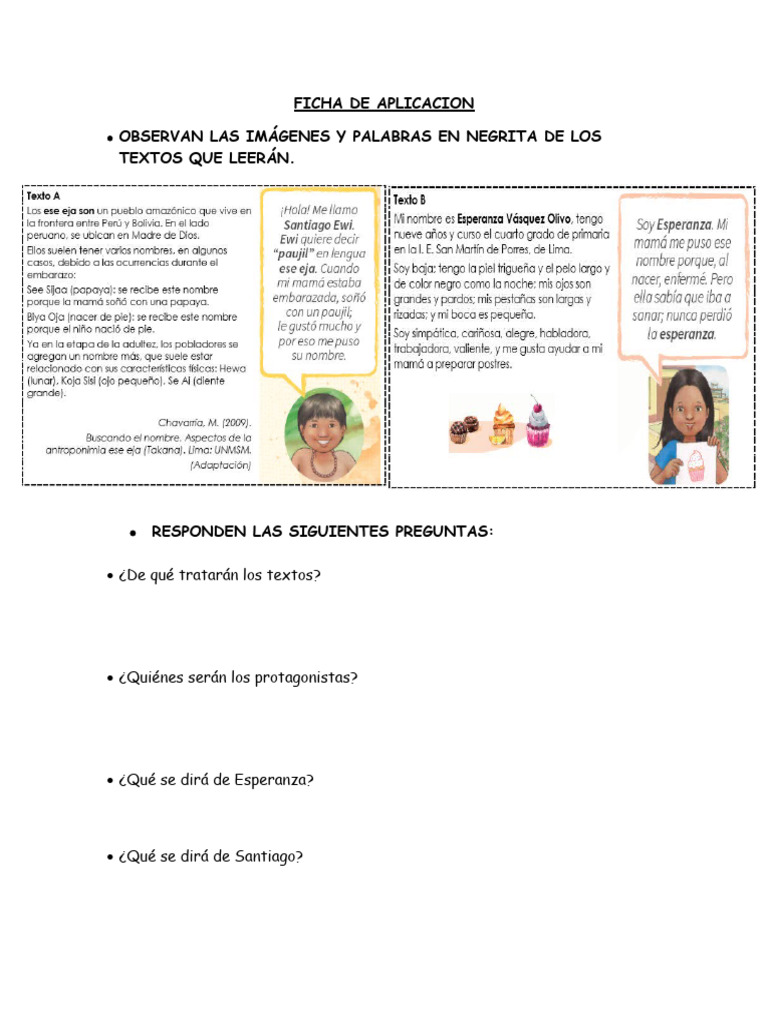 Ficha de Aplicacion Comunicacion y Matematica | PDF | Multiplicación ...