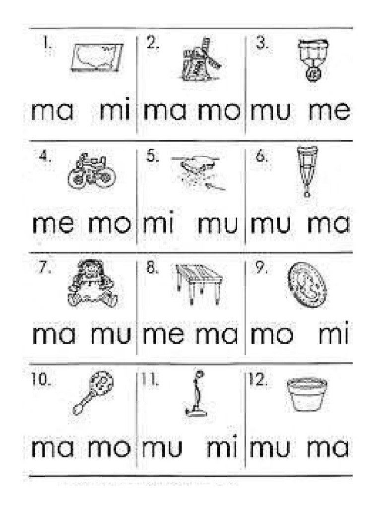 Actividad Letra M - L | PDF