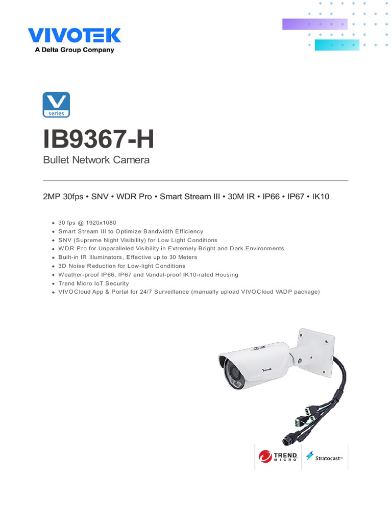 Ib9367-Hdatasheet en | PDF | Camera | Internet Standards