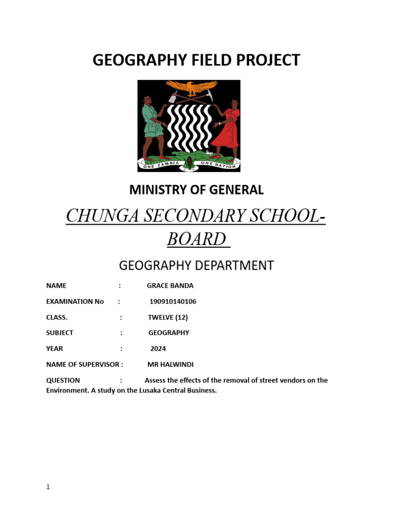 Grace Banda Project 2024 | PDF | Market (Economics) | Quantitative Research