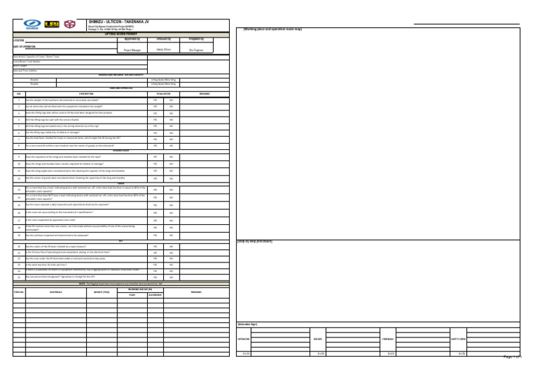 Lifting Permit Form - 044537 | Download Free PDF | Crane (Machine)