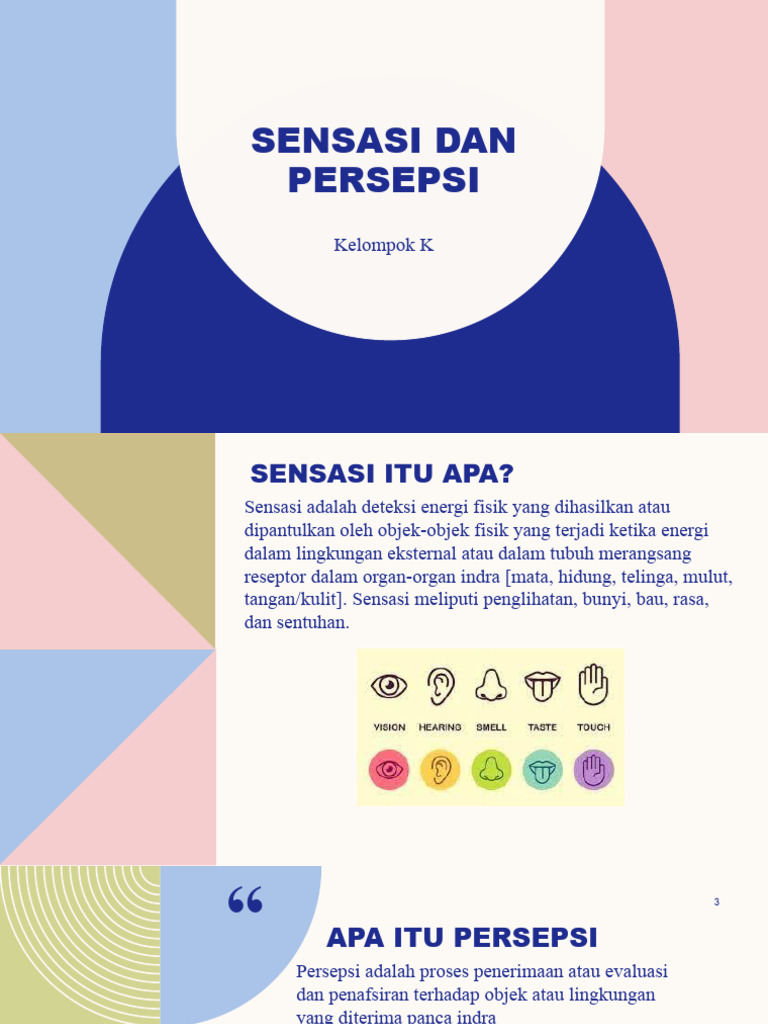 Sensasi Dan Persepsi | PDF | Pengembangan Diri