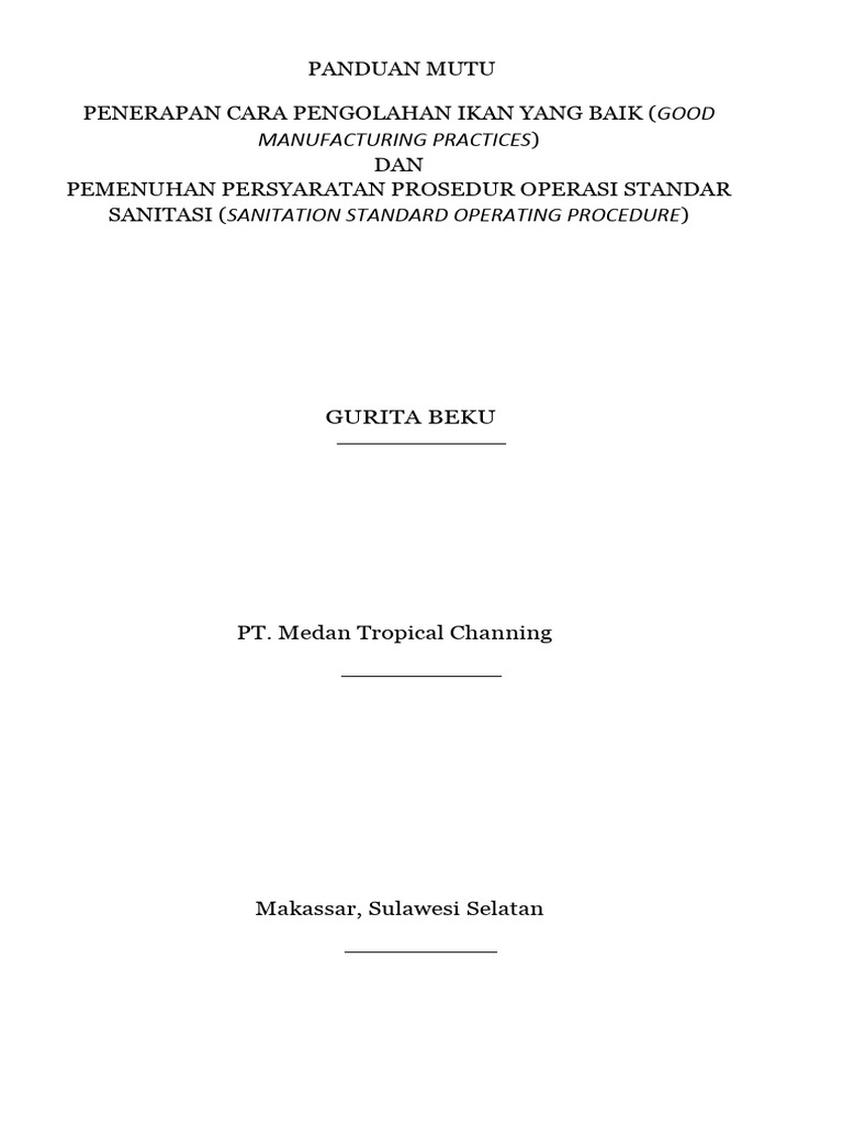 Panduan Mutu Tugas Edison | PDF