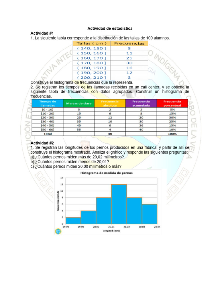 Actividad Funciones Grado 11 | PDF