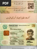 Pakistan National Identity Card Details | PDF
