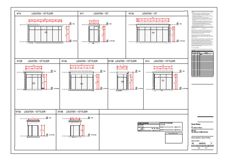 S900-002-A1 - Window Schedule - Sheet 2 1st Floor | Download Free PDF ...