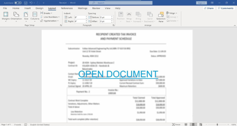 Review Invoice | PDF