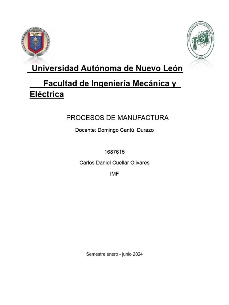 Tarea 1. Introducción de Los Procesos de Manufactura | Descargar gratis PDF | Soldadura ...