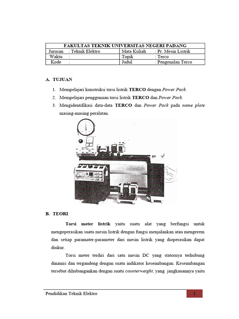 3 - Pengenalan Terco Dan Power Pack | PDF
