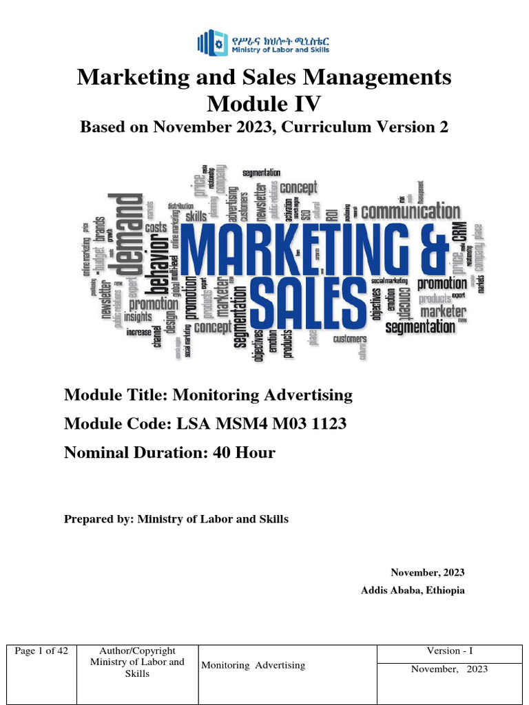 MO3 - Monitoring Advertising | PDF | Filmmaking | Budget