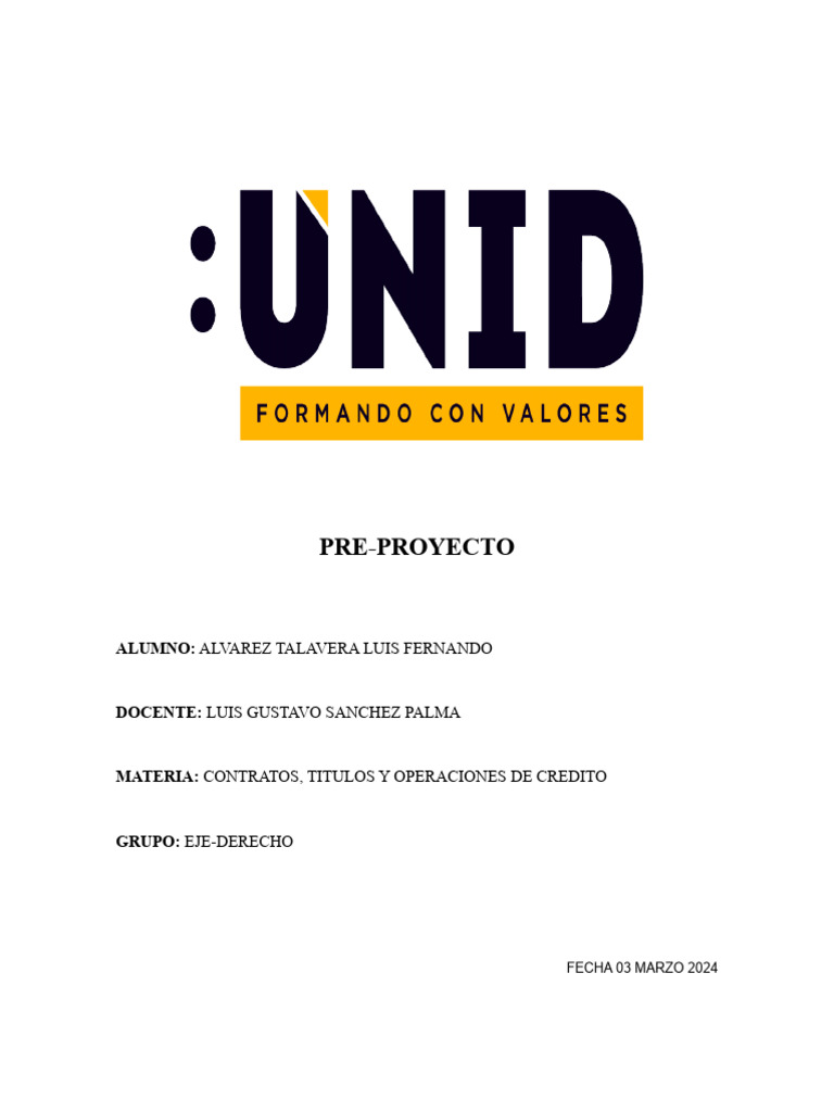 Pre-Proyecto Contratos | PDF | Pagos | Economias