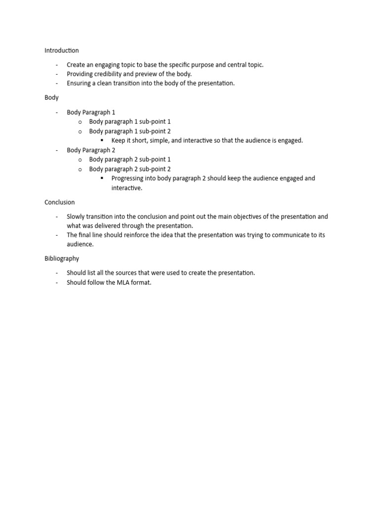 Engaging Presentation Structure | PDF