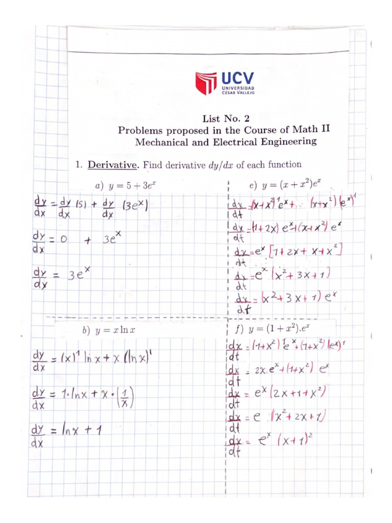 Universidad Matemática II Tarea Programada 2 | PDF