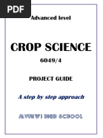 A Level Crop Science Projects by Mr. Mahute | PDF | Home & Garden ...