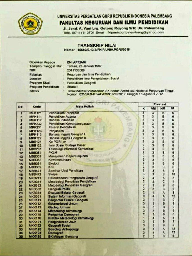 Transkrip Bu Eni | PDF