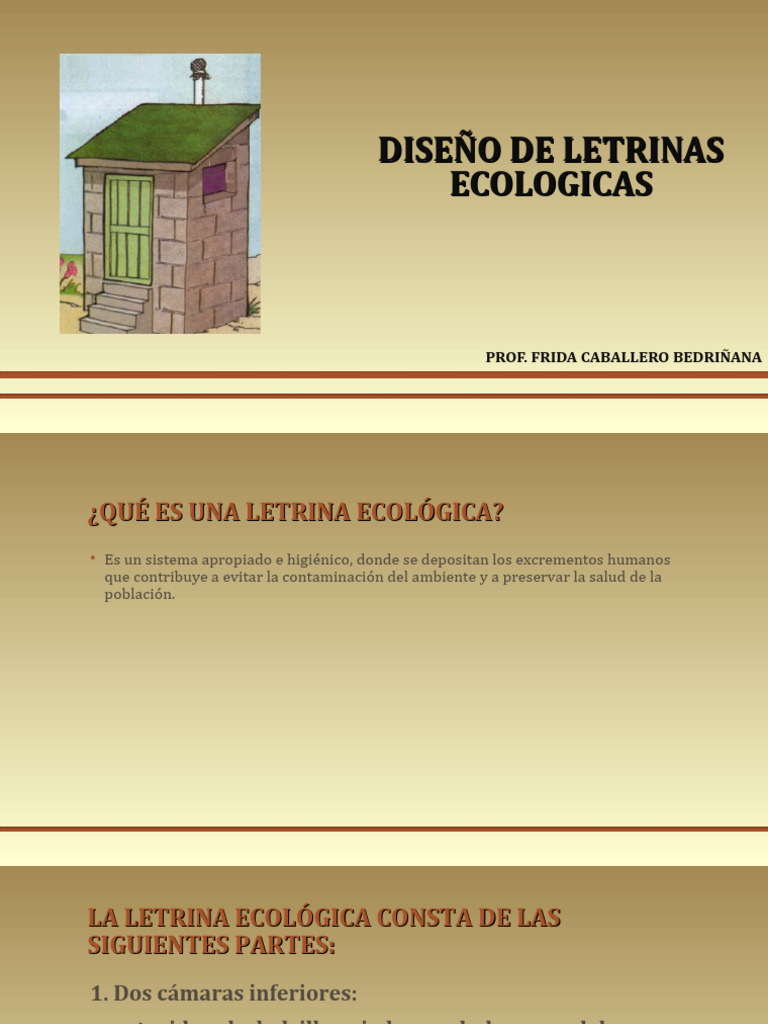 Diseño de Letrinas Ecologicas | PDF | Letrina
