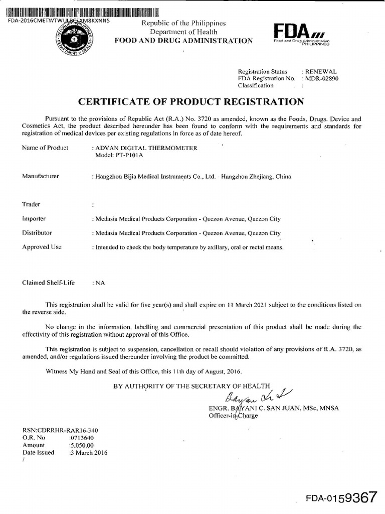 Digital Thermometer (Advan) | PDF