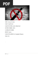 English SBA Reflection 1 Guide | PDF