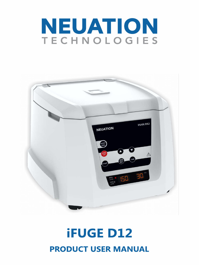 Ifuge D12 User Manual | PDF