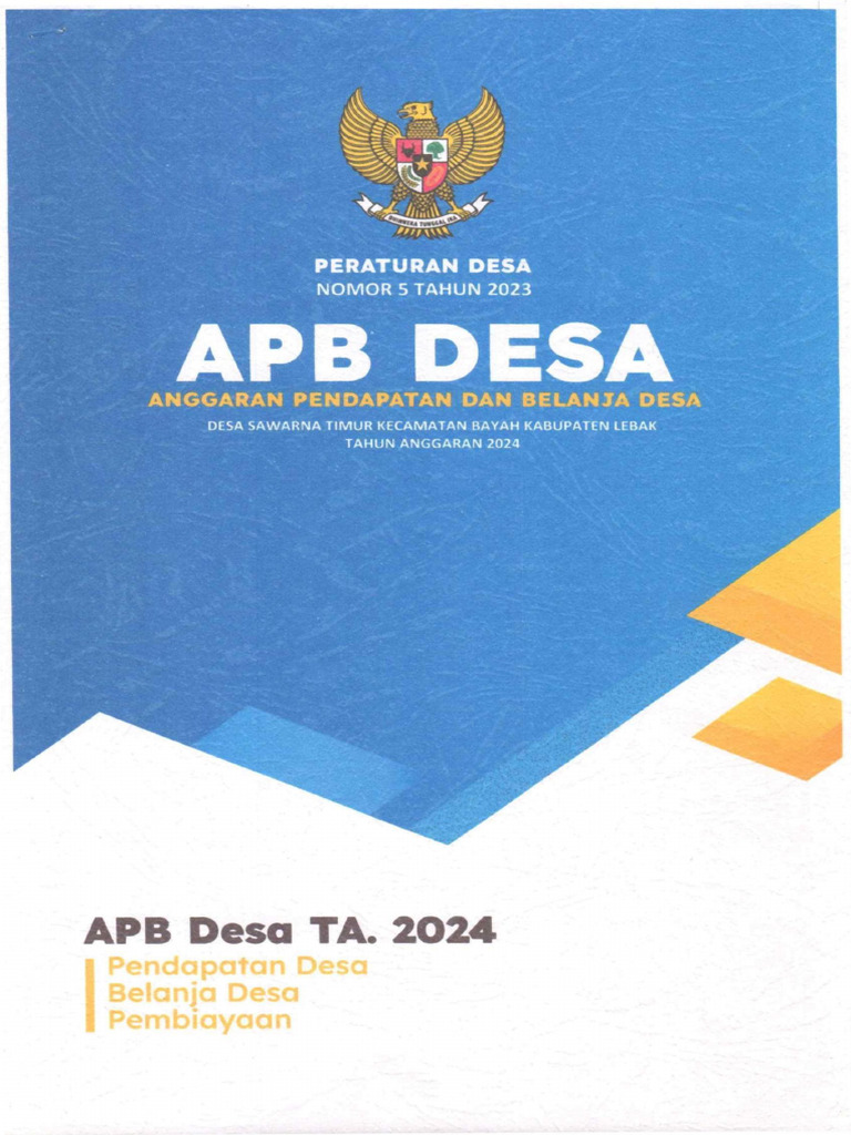 Perdes Apbdes 2024 Sawarna Timur | PDF