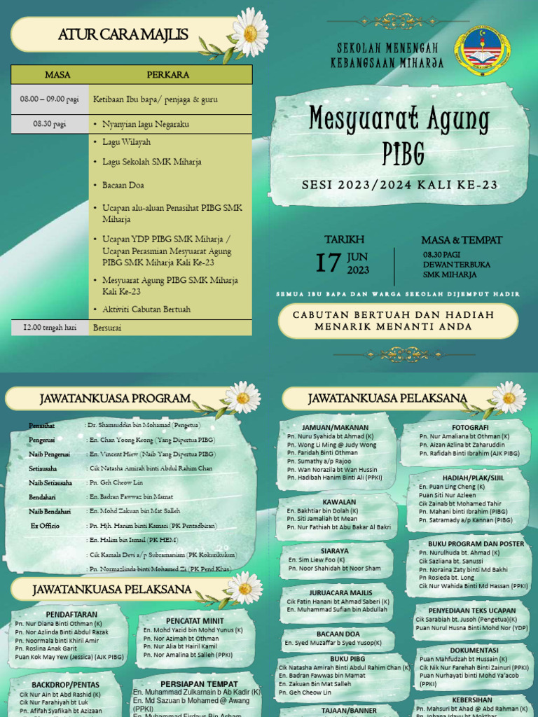 Buku Program Pibg 2023 | PDF