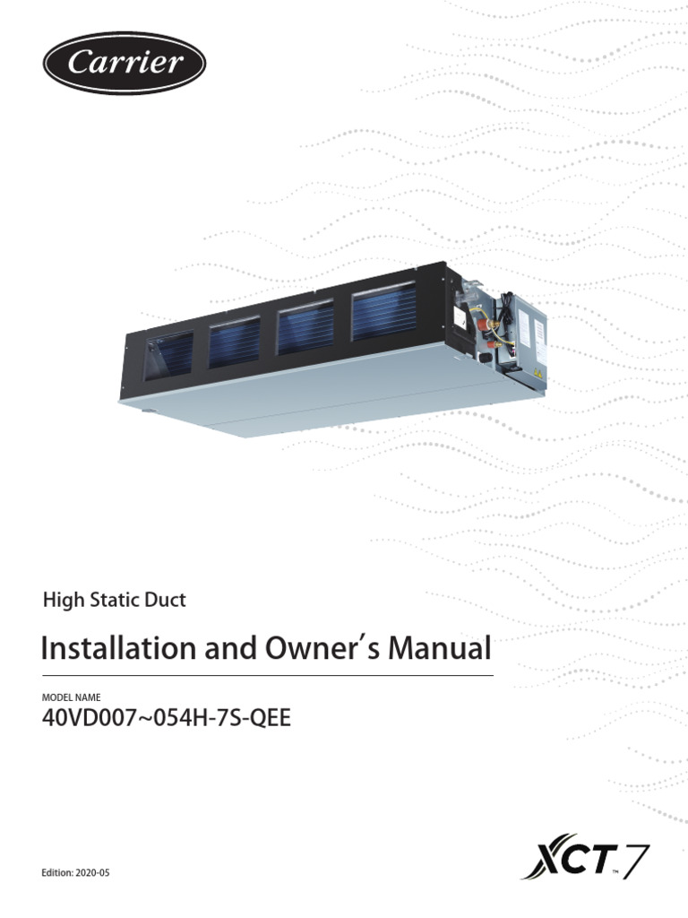 High Static Duct 40VD - H-7S-QEE | PDF